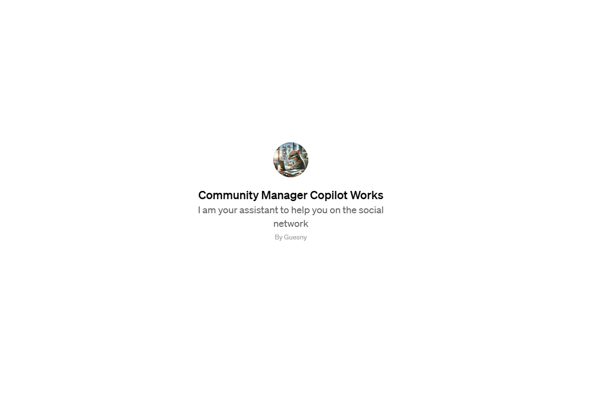 Copilot Works Community Manager votre copilot GPT